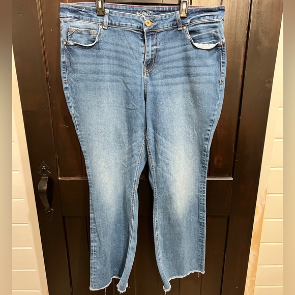 Edgely | Jeans | Edgely Blue Distressed Jeans | Poshmark